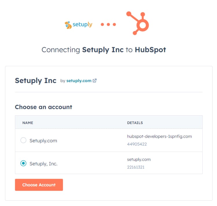Hubspot and Setuply Integration Guide | Setuply