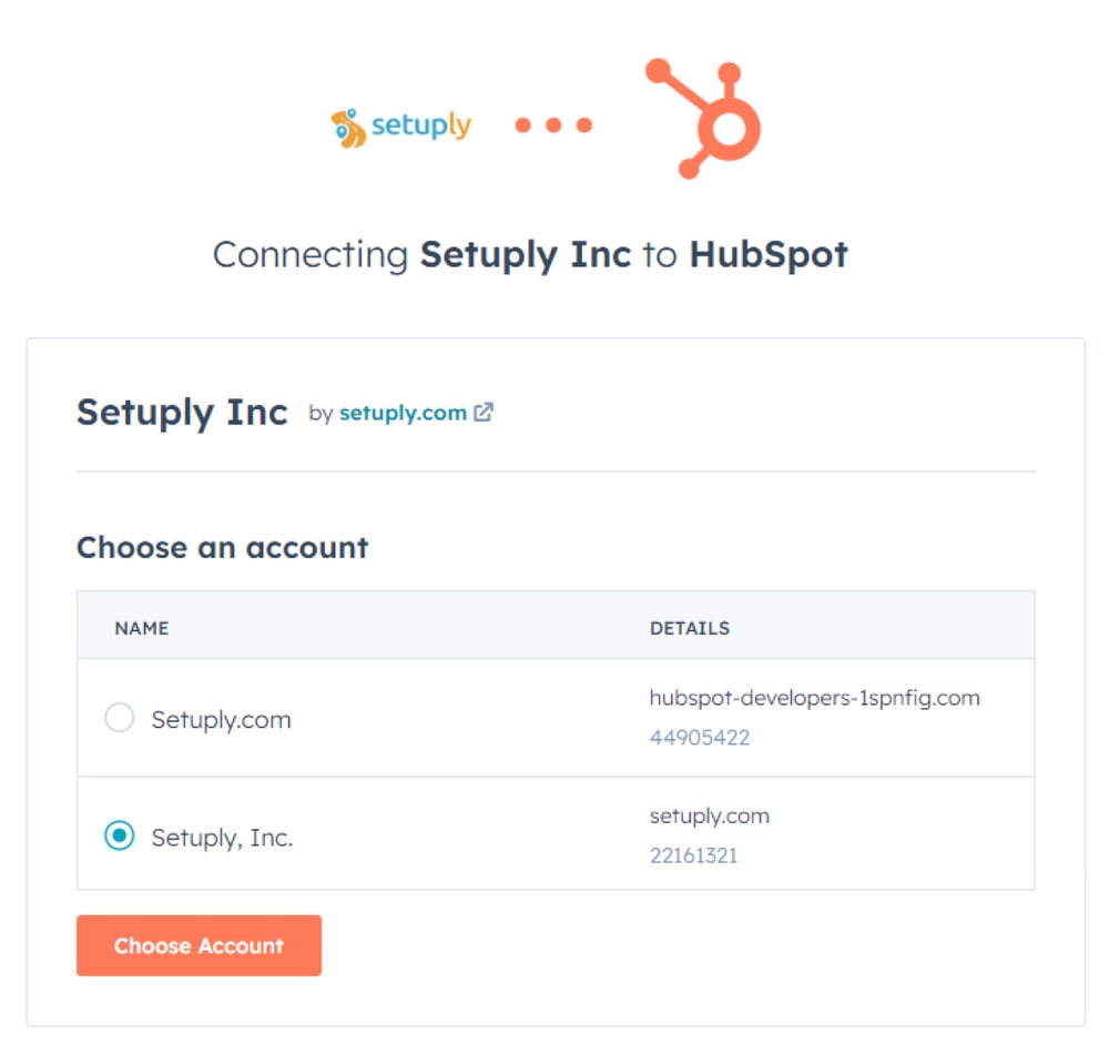 Hubspot and Setuply Integration Guide | Setuply